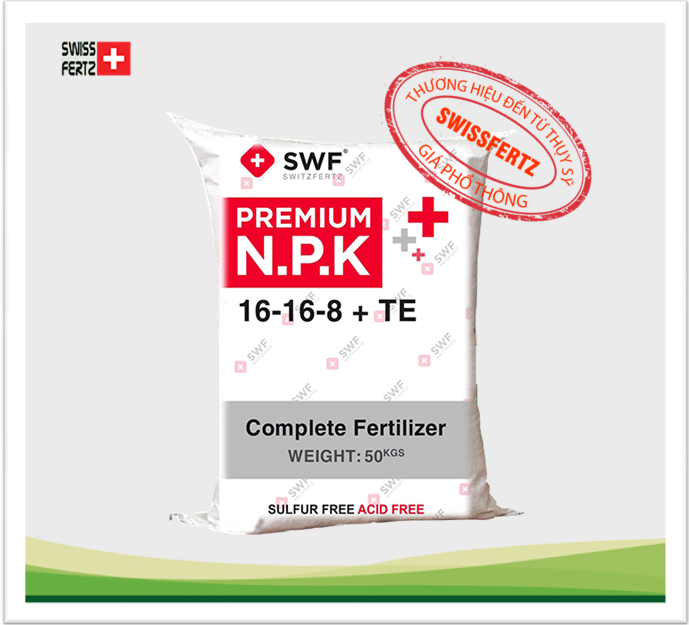 Phân NPK 16-16-8+TE Swissfertz - Swissfertz Vietnam Co., Ltd..